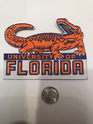 UF Florida Gators Vintage Embroidered Iron On Patch 3.5” X 2.5" | eBay
