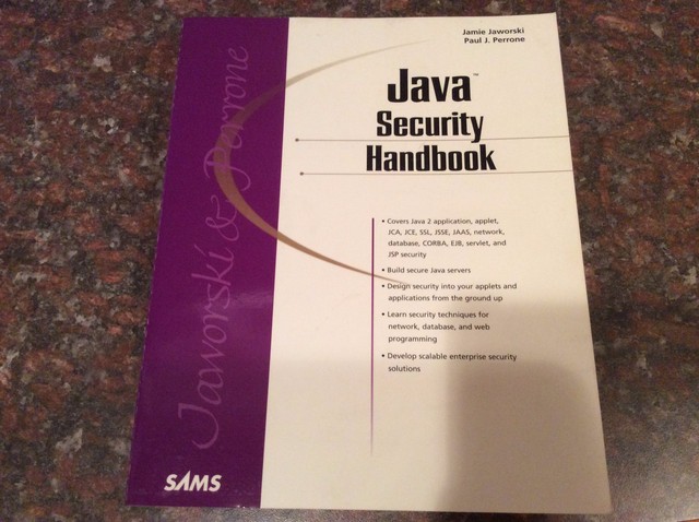 Sams Professional Ser.: Java Security Handbook by Jamie Jaworski (2000, Trade Paperback) for ...
