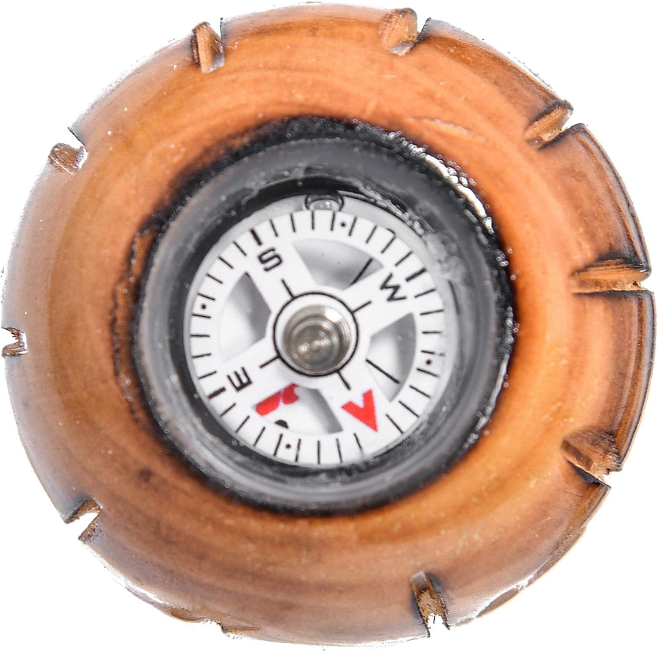 Big Ball Head Twisted Style Wooden Walking Stick for Hiking with ...