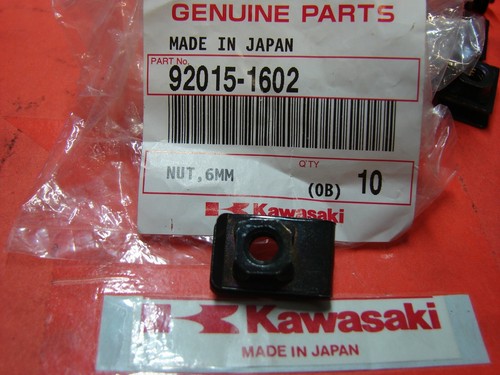 NOS Kawasaki ER EX KL KX KLE KLF KRT KSF KVF VN ZG ZR ZX Nut 6mm 92015 ...