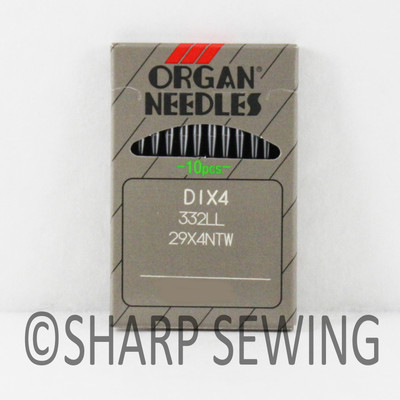 10 ORGAN LEATHER POINT SEWING NEEDLES #18 29X4, 332LR, 332LL SINGER 29K ...