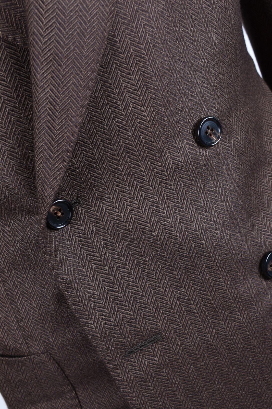 STILE LATINO handmade blazer US 38 EU 48 cashmere herringbone Vincenzo ...