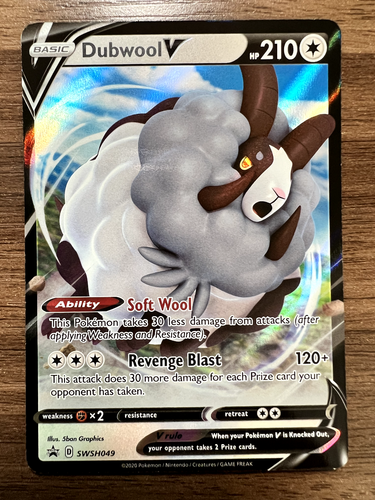 Pokémon TCG Champions Path DUBWOOL V Ultra Rare PROMO SWSH049 | eBay