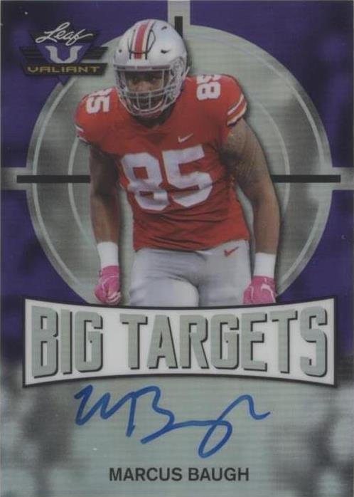 2018 Leaf Valiant - Big Targets Marcus Baugh #BT-MB1 Purple /15 (AU, RC ...