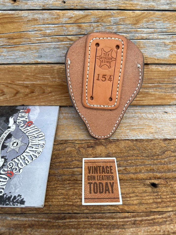 Tex Shoemaker 154 Brown Basketweave Leather Open Top Chain Cuff Case 2. ...