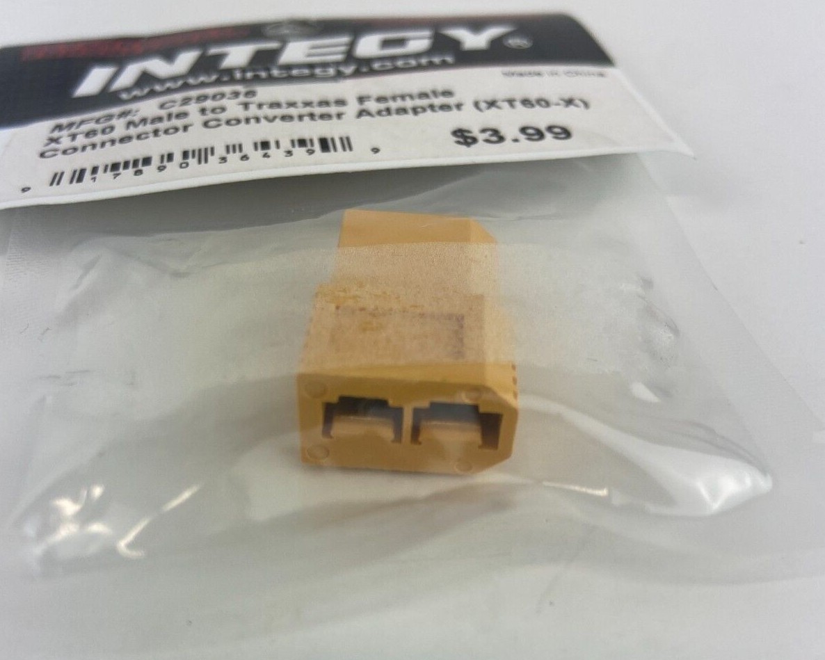 XT60 Male to Traxxas Female Connector Converter Adaptor (XT60-X) Integy ...