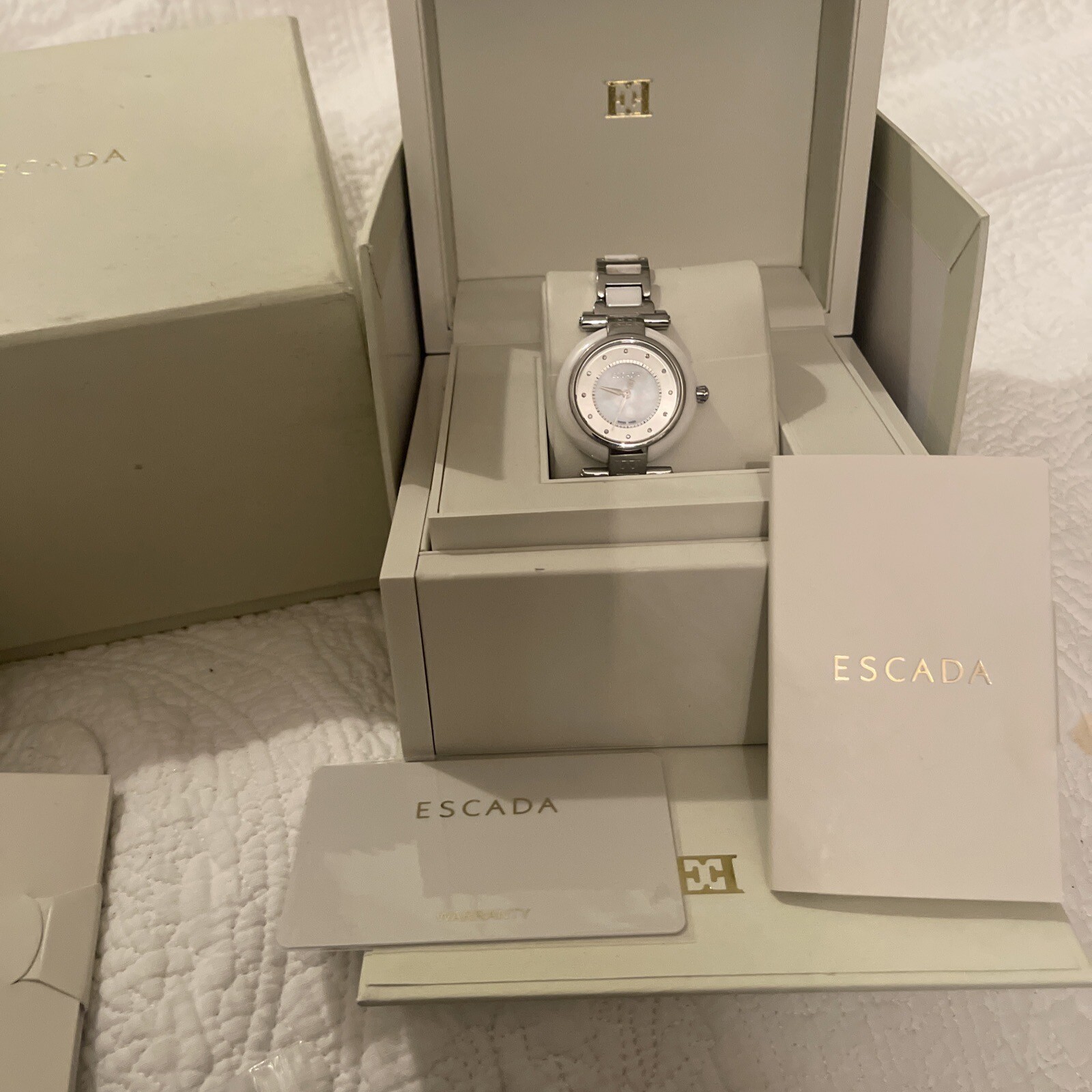 Escada Lauren watch With Precious Stone Markers | eBay