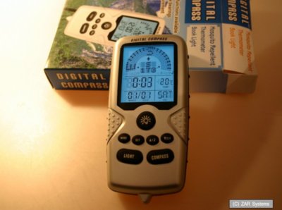 Digitalkompass, Digital Kompass, LCD Compass, Navi, Chronograph, Zeit ...