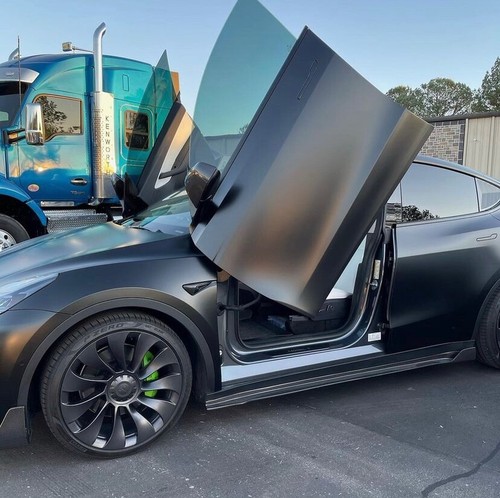2020-2023 Tesla Model Y Butterfly Doors Kit | Right | Painted | Black ...