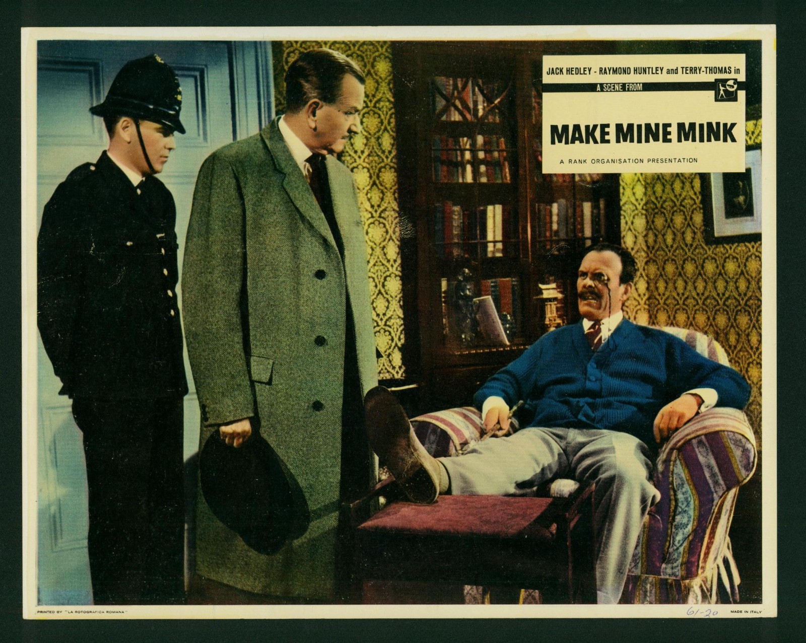 Make Mine Mink original 1961 lobby card 11x14 Terry-Thomas British Rank ...