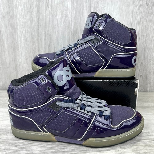 Osiris NYC 83 ULT Purple Patent Grey Special Laces Sz 13 Y2K Skater ...