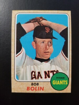 BOB BOLIN 1968 TOPPS BASEBALL #169 SAN FRANCISCO GIANTS | eBay