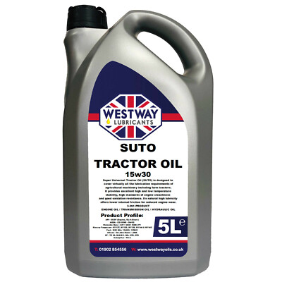 15w30 Mineral (SUTO) SUPER UNIVERSAL TRACTOR OIL 5L 5 LITRES | eBay
