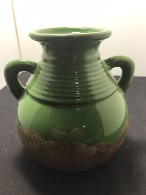 Southern Living Tuscan Olive Jar EUC 6.5” Two Handles | eBay