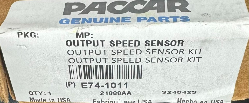 E74-1011 Genuine Paccar Output Speed Sensor Kit OEM - New | eBay