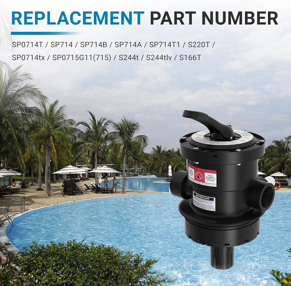 Top-Mount Multiport SP0714T Hayward Valve Pro & VL Sand Filter 1.5" | eBay