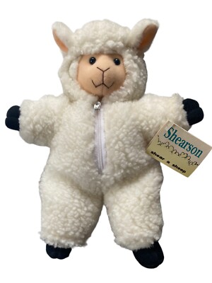 Vintage 1992 Mary Meyer Shearson White Sheep Shear a Lamb in Wool ...