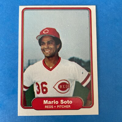 1982 Fleer Baseball Card #83 MARIO SOTO Cincinnati Reds Pitcher | eBay
