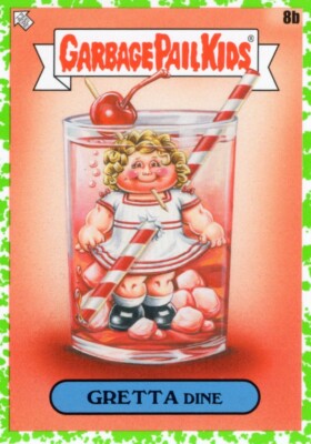 2021 GARBAGE PAIL KIDS GPK FOOD FIGHT BOOGER GREEN PARALLEL GRETTA DINE ...