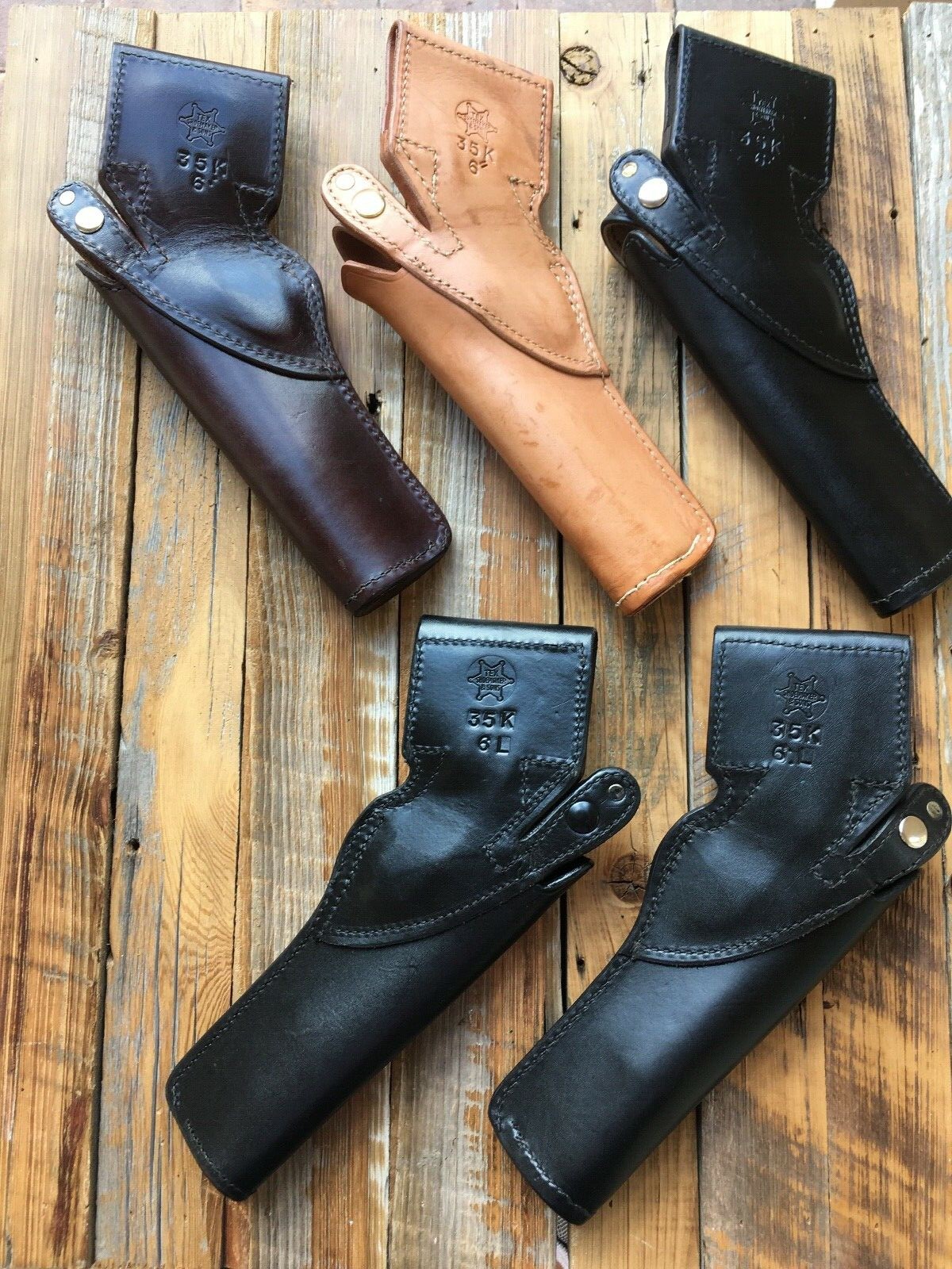 Vintage Tex Shoemaker 35 Border Patrol Leather Holster For 6" Revolver ...