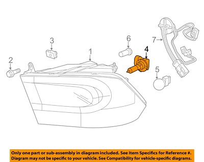 CHRYSLER OEM 13-23 1500 Classic Headlamp Components-High Beam Bulb ...