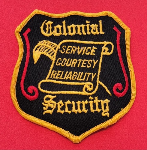 COLONIAL SECURITY Patch/ For Collection or Display- USA | eBay