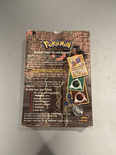 Pokémon Wallop Neo Discovery Vintage Theme Deck Opened Box With Holo | eBay