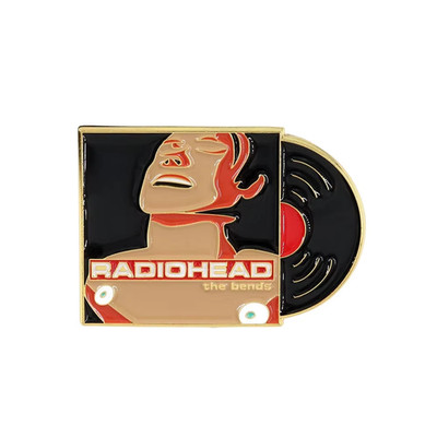 Radiohead - The Bends - Vinyl Record Cover - Enamel Metal Badge | eBay