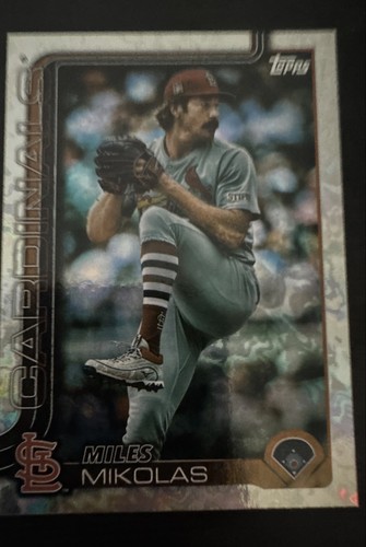 2025 Topps Series 1 - Miles Mikolas #137 Diamante Foil | eBay