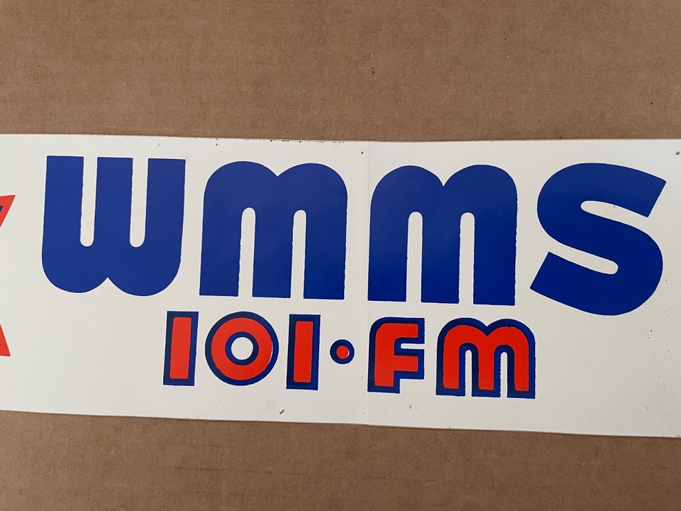Vintage 1977 WMMS 101-FM Radio Station Bumper Sticker Cleveland OH ...