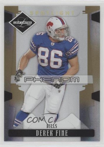 2008 Leaf Limited - Phenoms Derek Fine #229 Spotlight Gold /49 (RC) for ...