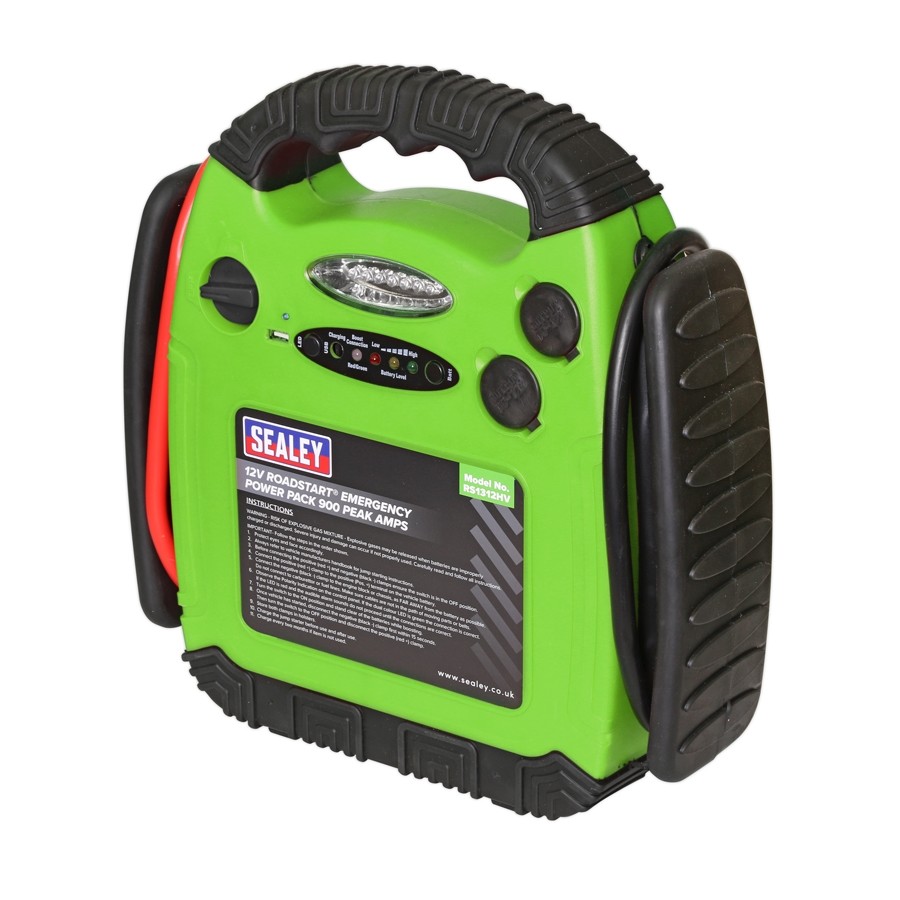 Sealey RS1312HV 12v 900A Portable Emergency Car Battery Jump Starter ...