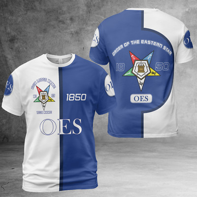 Custom Name Order Of The Eastern Star OES 3D AOP T-Shirt Sizes S-5XL | eBay