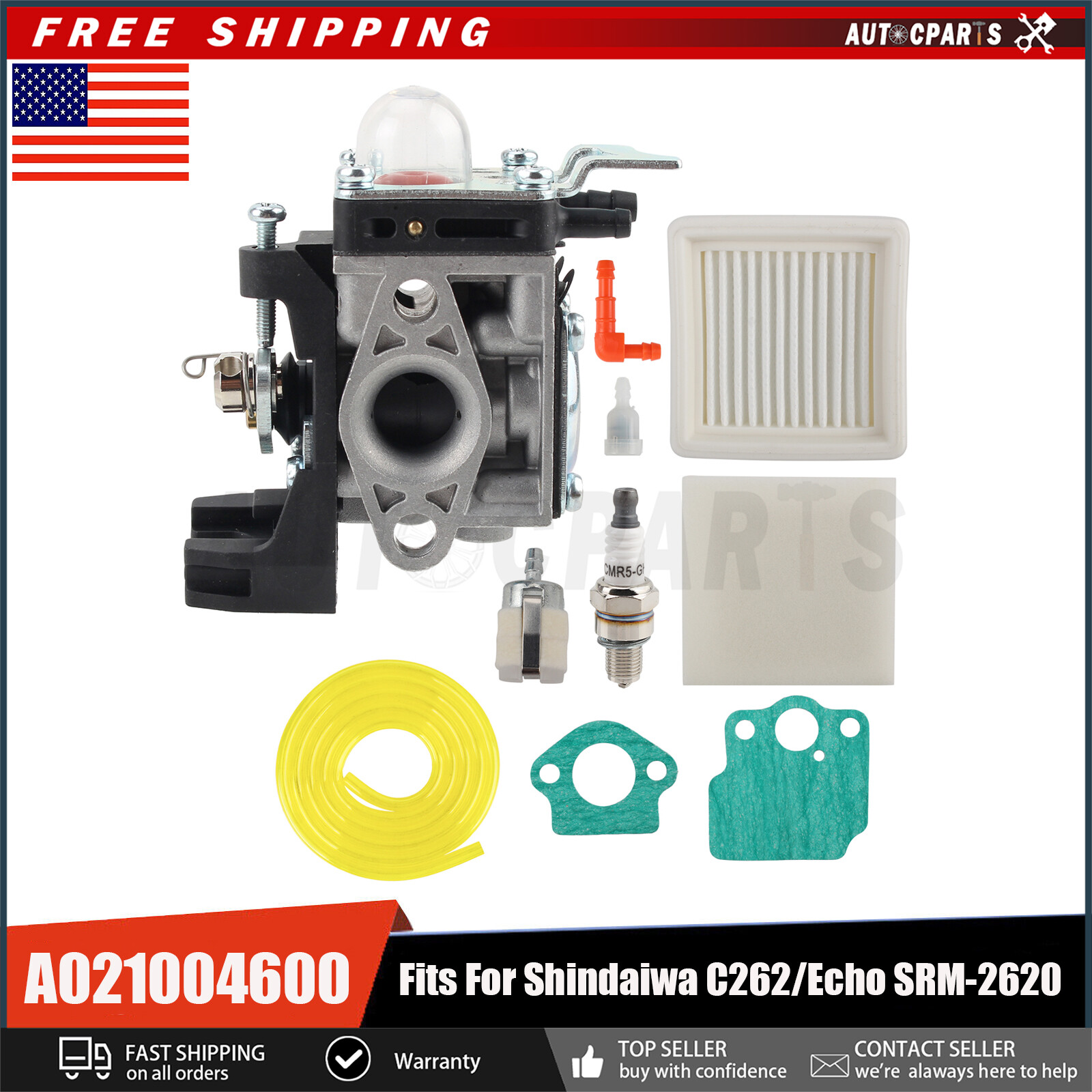 A021004600 Fits For Echo Part CARBURETOR 26X A021004601 t262x SRM-2620 ...