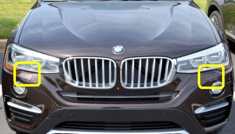 NEW GENUINE BMW X4 SERIES F26 HEADLIGHT WASHER JET COVERS SET LEFT ...