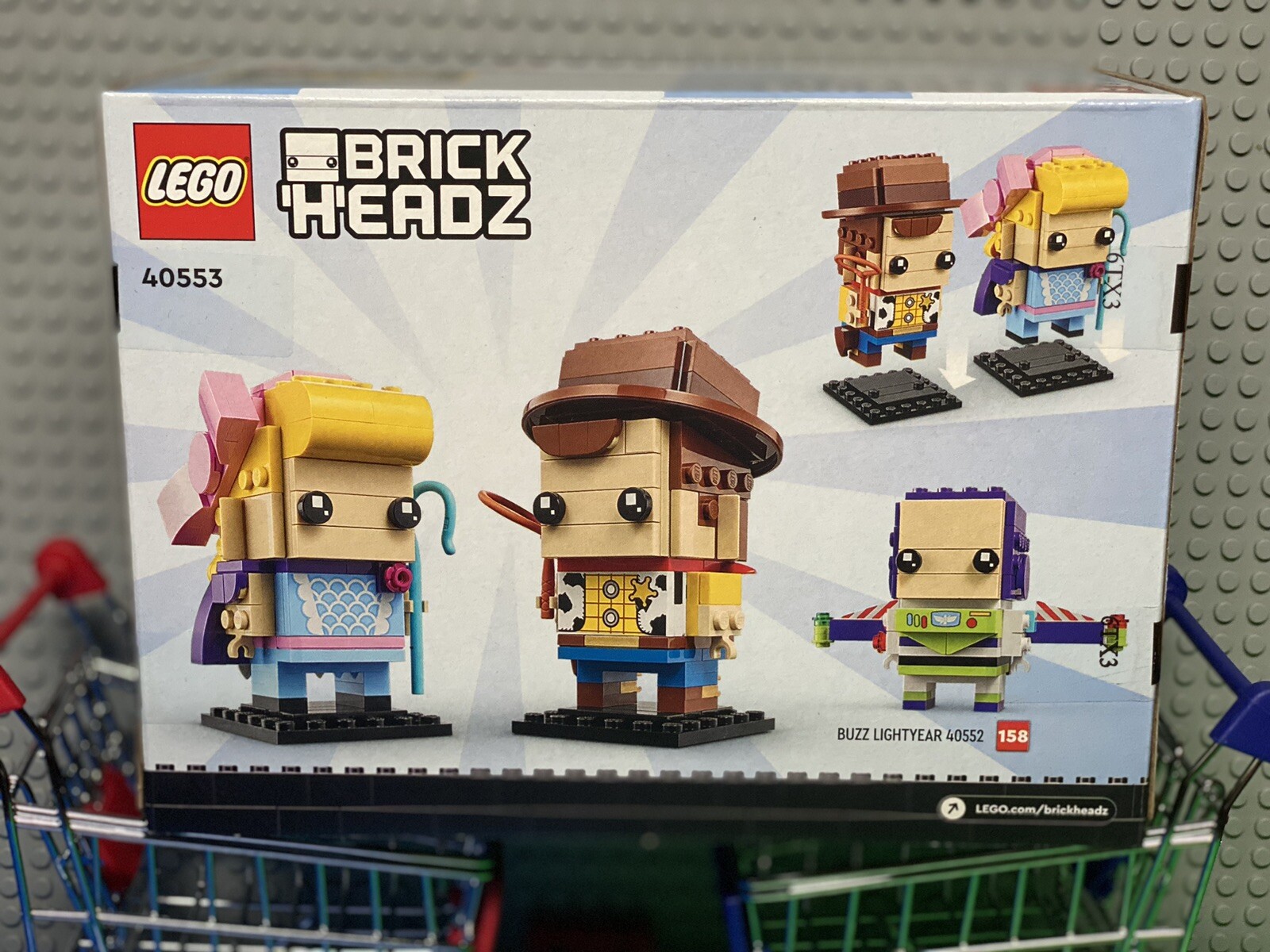 Lego 40553 Brickheadz Toy Story Woody & Bo Peep 296 Pieces 159 & 160 ...