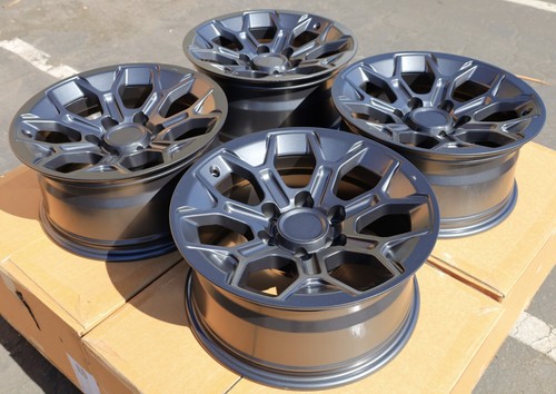 17x8 Wheels Fit Toyota 4Runner Fit Tacoma FJ GX460 6x139.7 ET5 Gunmetal ...