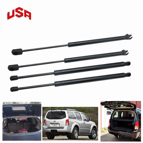 Rear Hatch+Window Glass Lift Supports For 2005-2012 Nissan Pathfinder ...