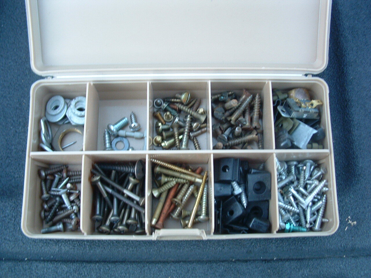 3 SMALL PARTS OR NUTS BOLTS STORAGE CONTAINERS WITH FREE MISC.NEW ...