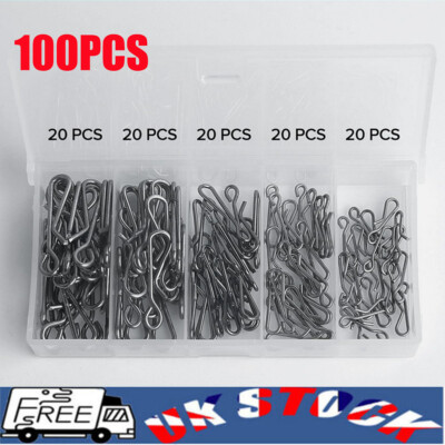100PCS Sea Fishing Tackle - Hanging Lead Rig Weight Bait Easy Change ...