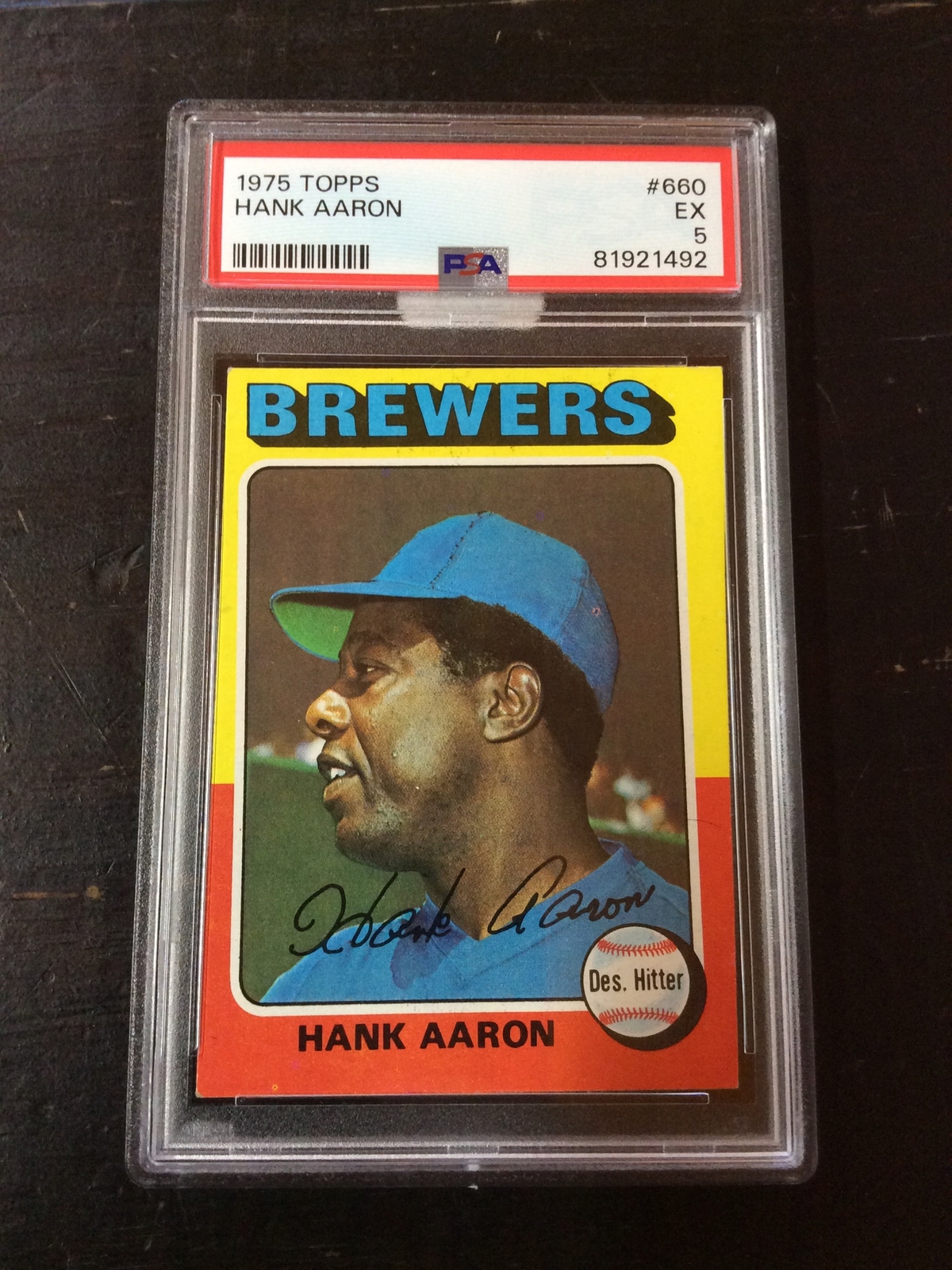 1975 Topps Hank Aaron Card #660 EX 5 | eBay