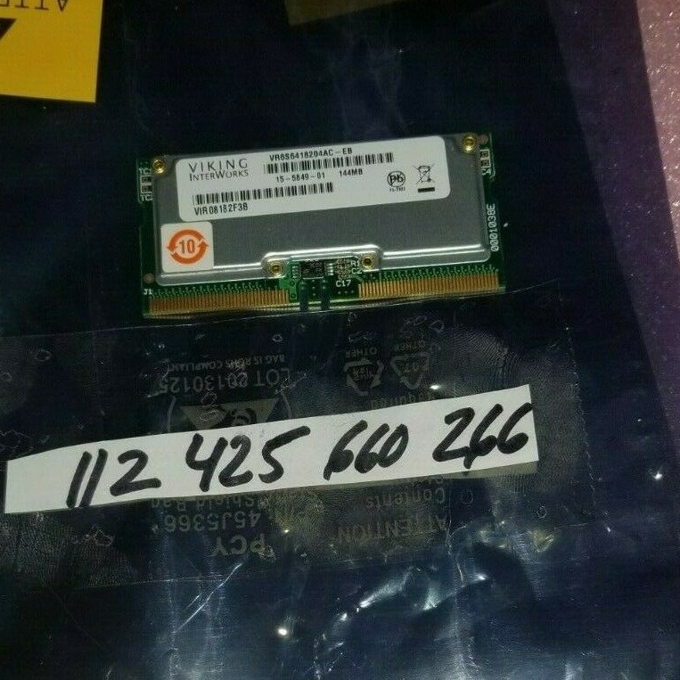 VIKING 144MB RAMBUS MEMORY ECC 15-5849-01 VR6S6418204AC-EB | eBay