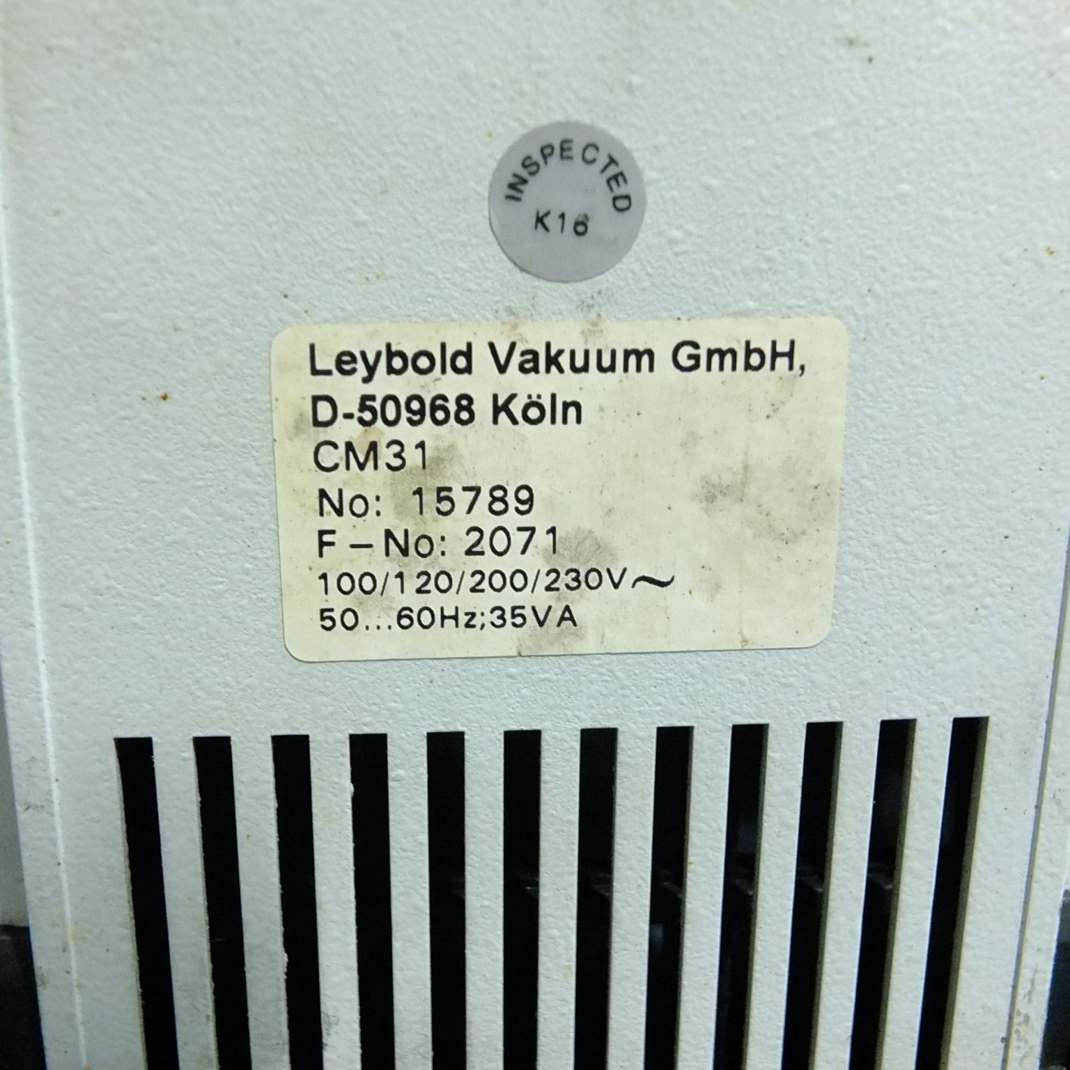 LEYBOLD COMBIVAC CM31 CONTROLLER | eBay