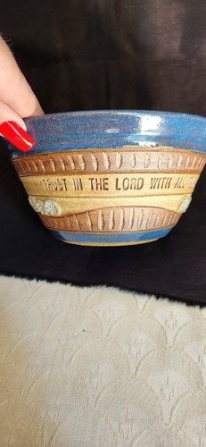 Ed Schrock Stoneware Artist Pottery Bowl Handcrafted Inspirational ...
