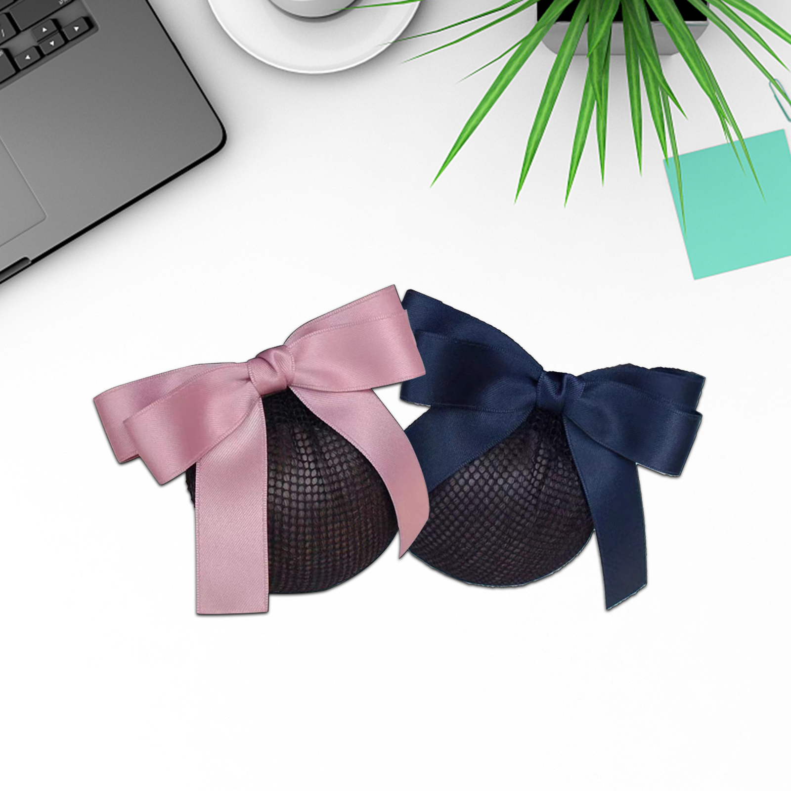 Women Hair Net Bow-knot Decorative Pure Color Hair Snood Satin | eBay