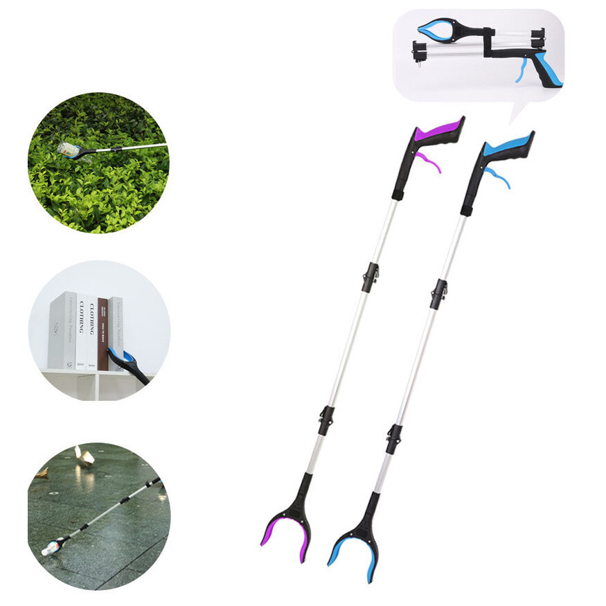 109cm Long Reach Grabber Reacher Litter Picker Helping Hand Held Pick ...