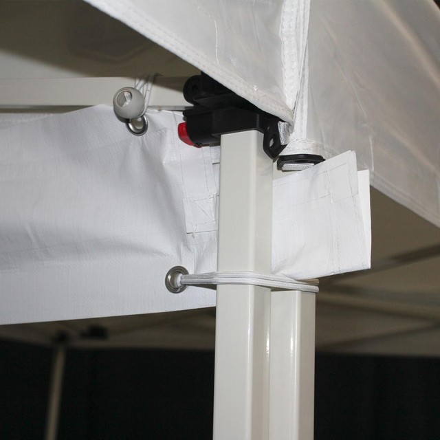 King Canopy RG10 10-feet Rain Gutter for Instant Canopies White for ...