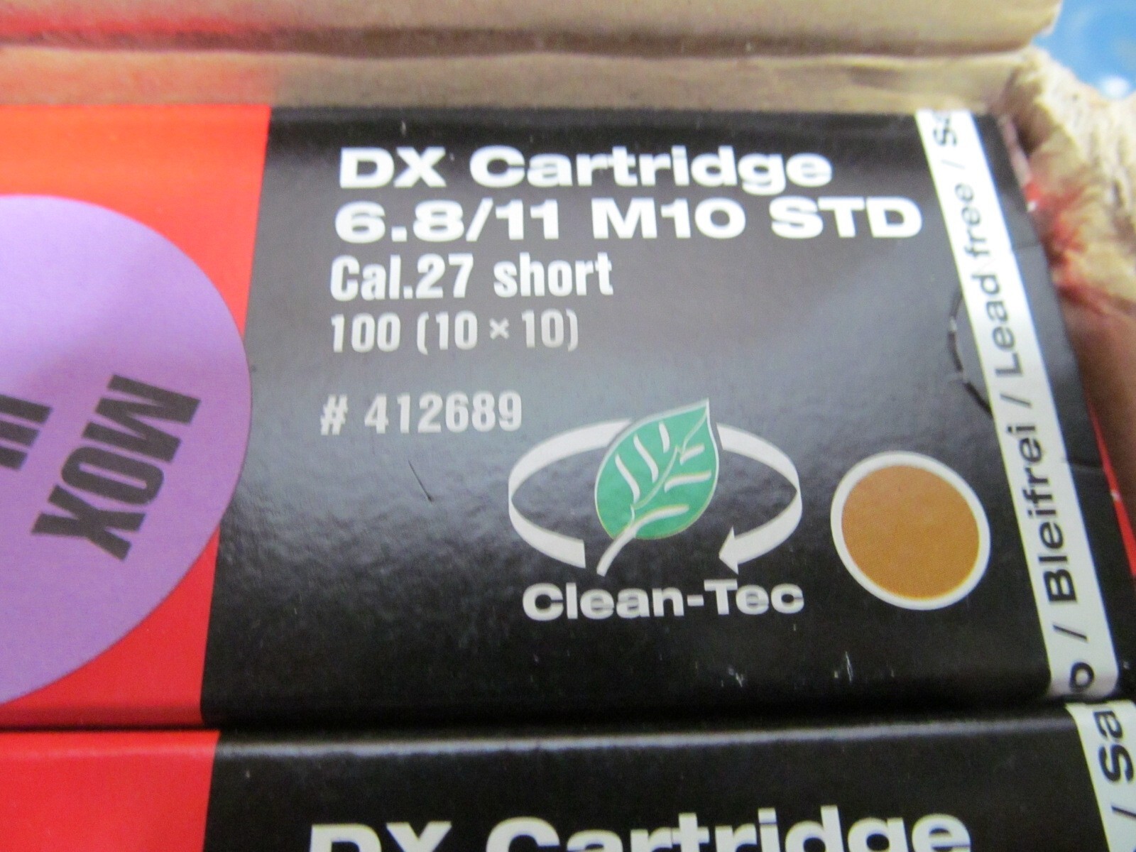 Hilti 6.8/11 M10 DX Cartridge Clean-Tec Powder Cartridges STD Brown ...