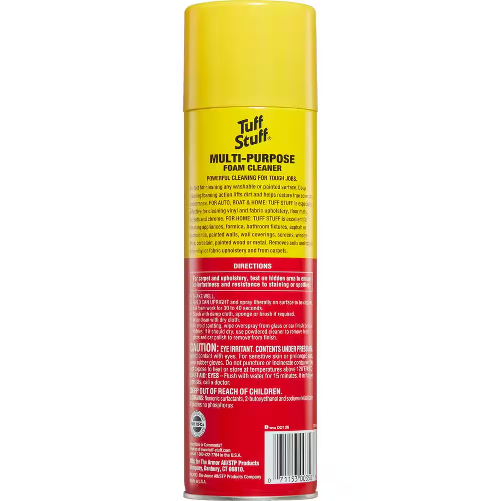 (2 PACK )Tuff Stuff Multi Purpose Foam Cleaner for Deep Cleaning of Car ...