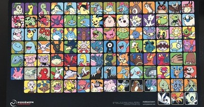 Play Pokemon Professor Program Promo Playmat Generation 2 Johto Pokedex ...